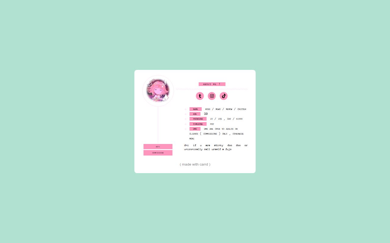 ross' card